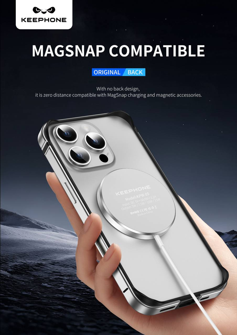Чехол для iPhone 16 Pro Max KEEPHONE Crown Series Open Back Case рамка ...