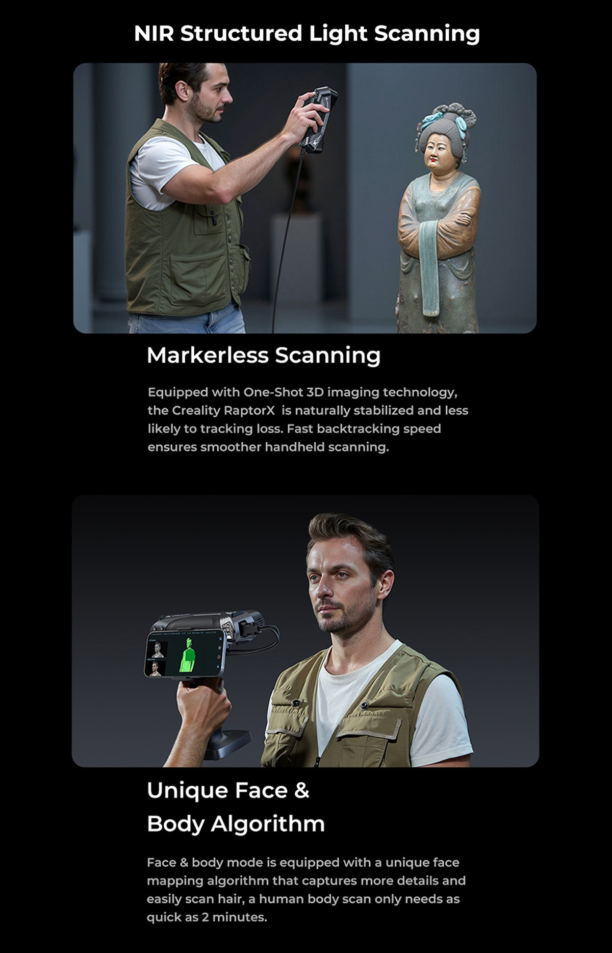 3D - принтер и сканер Creality RaptorX & Scan Bridge Kit, портативный ...