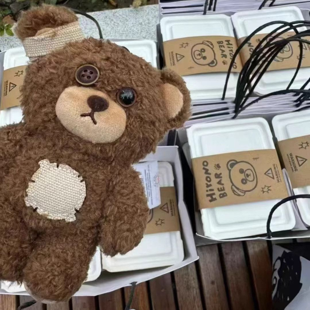 100% Original POPMART Hirono Bear Плюшевые кукольные игрушки купить на ...