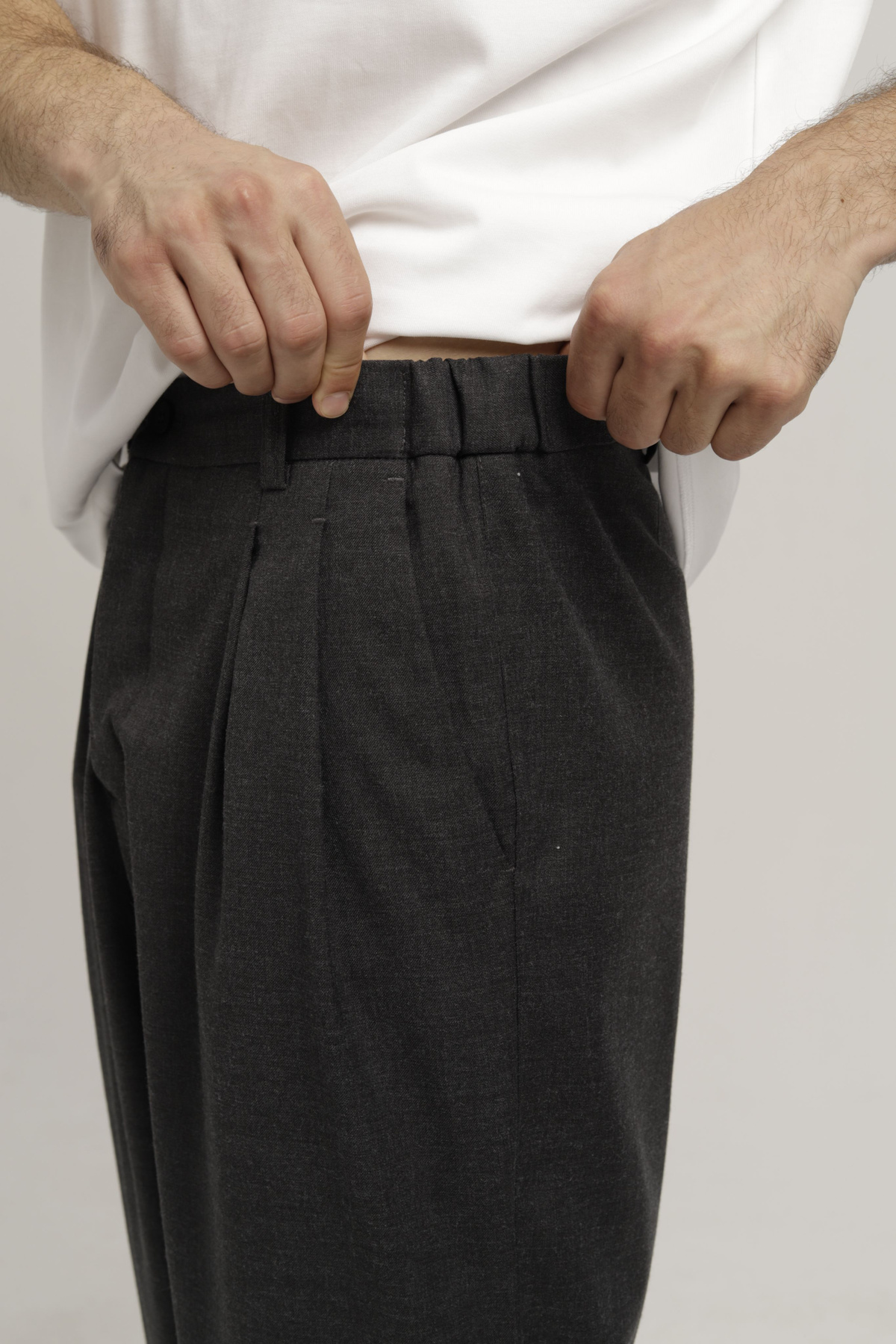 Брюки Мужской BLACK MOTTE широкие черный Офисный/школьный, размер 50 Липучки оверсайз На любой ...