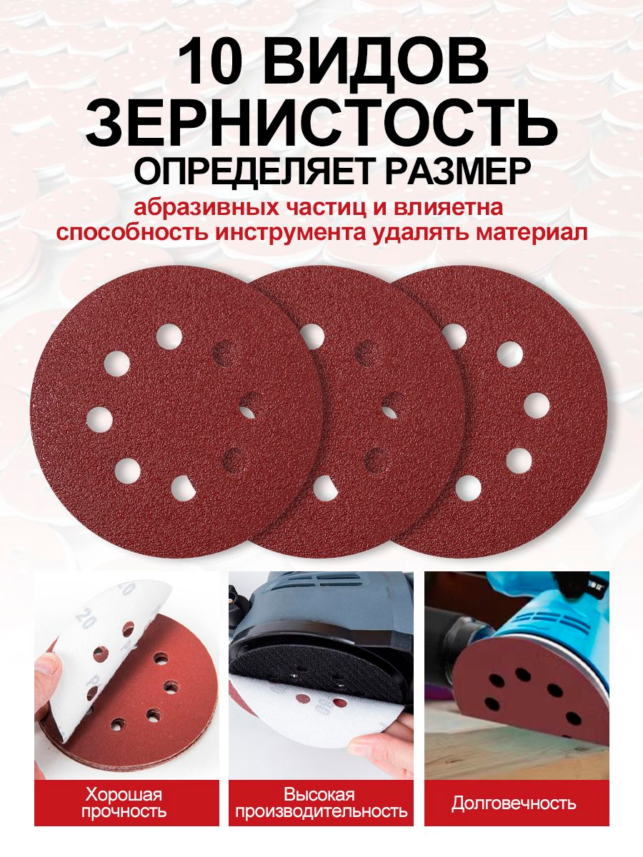 Круг шлифовальный 125 x 1 x M14; P100, P150, P1500 купить на OZON по ...