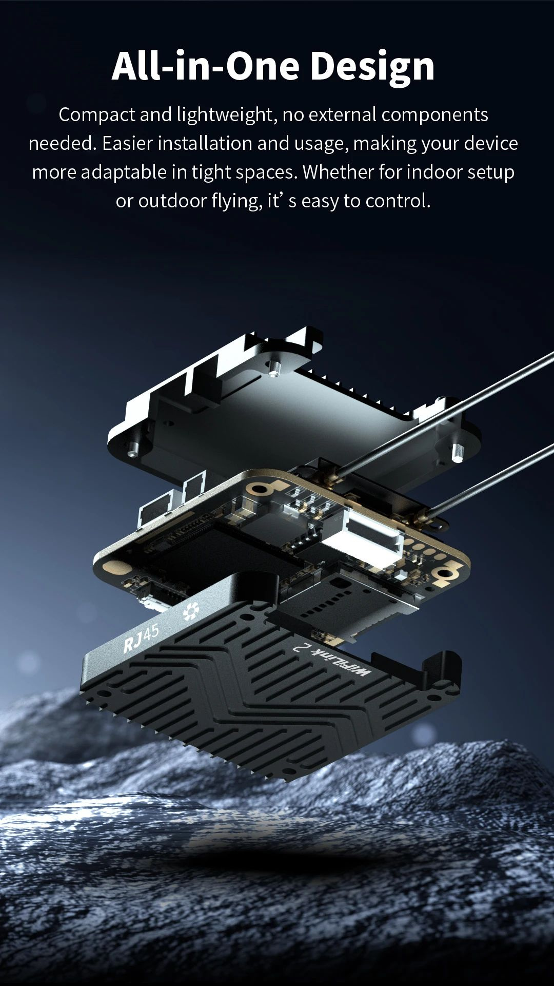 RunCam Wireless WiFiLink2,WiFiLink2-G Digital HD Видеопередатчик,с ...