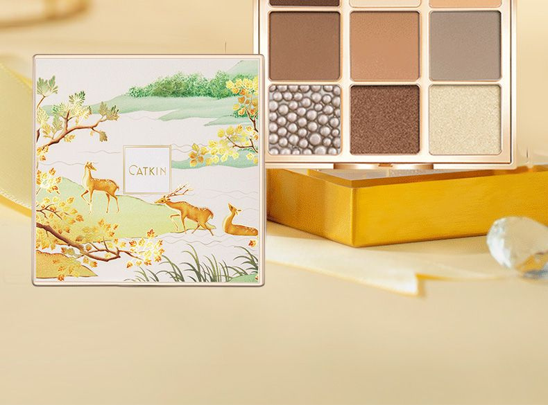 CATKIN Девятицветные тени для век 14g купить на OZON по низкой цене (2992651806)