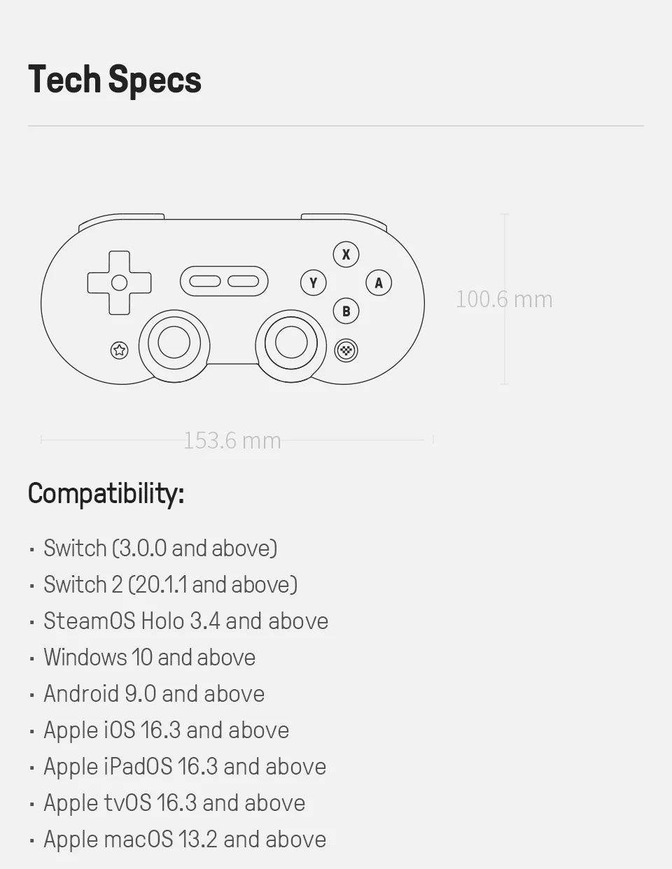 8Bitdo SN30 Pro Bluetooth-геймпад для Nintendo Switch 2 Android macOS ...