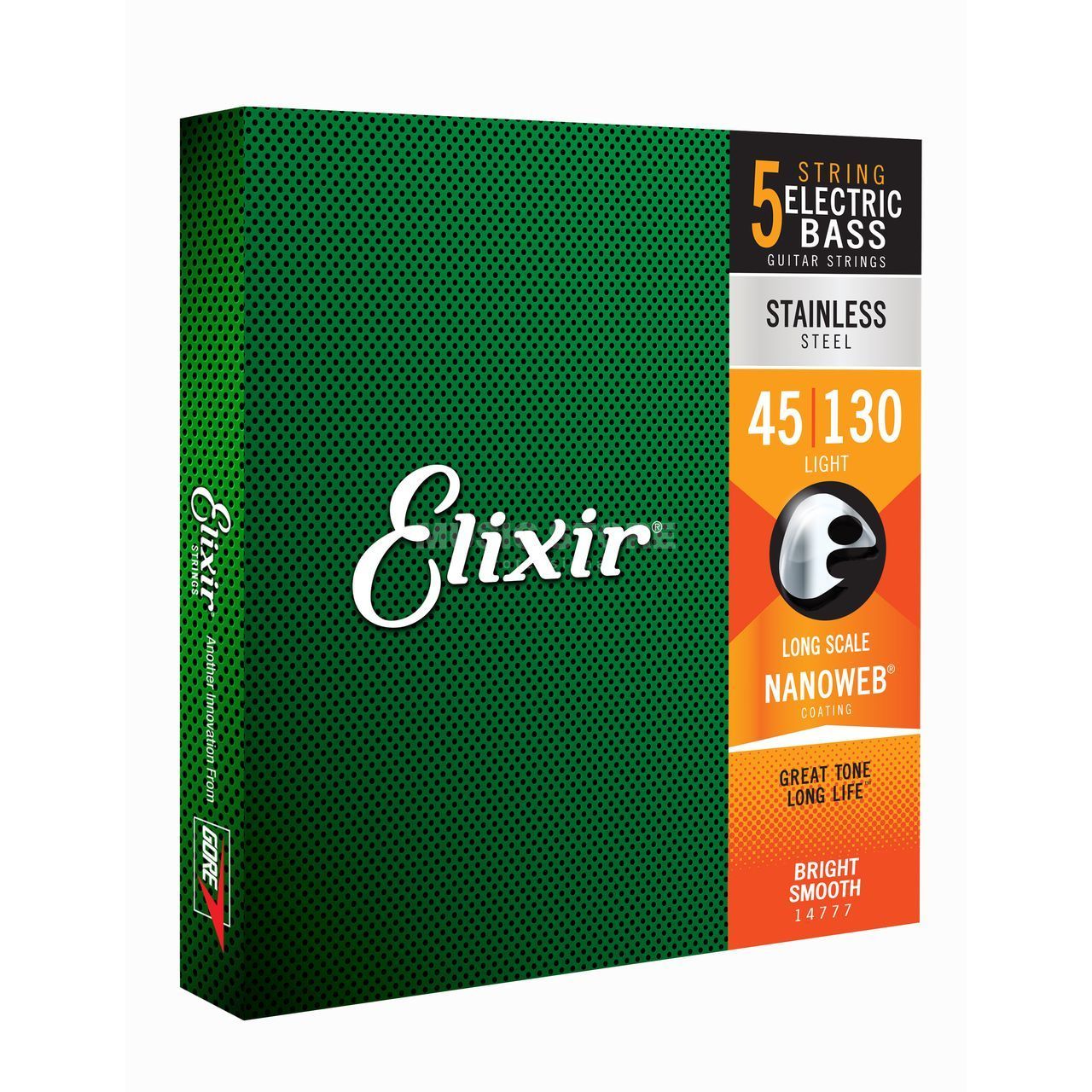 Струны для бас-гитары Elixir 5-String Light,Long Scale (045-130) 14777 ...