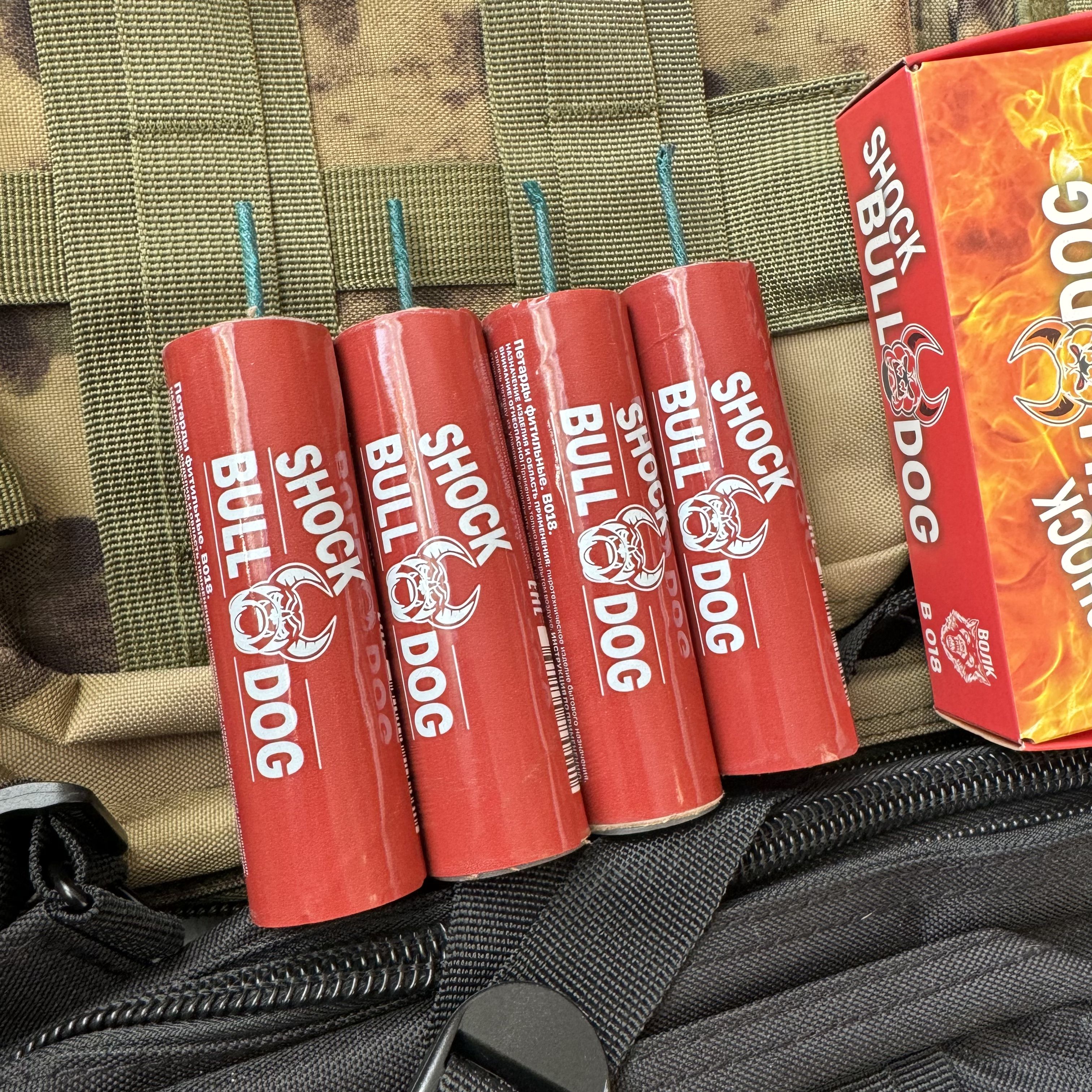 Петарды "Shock BULLDOG" упаковка 4 штуки, петарды мощные Шок Бульдог ...
