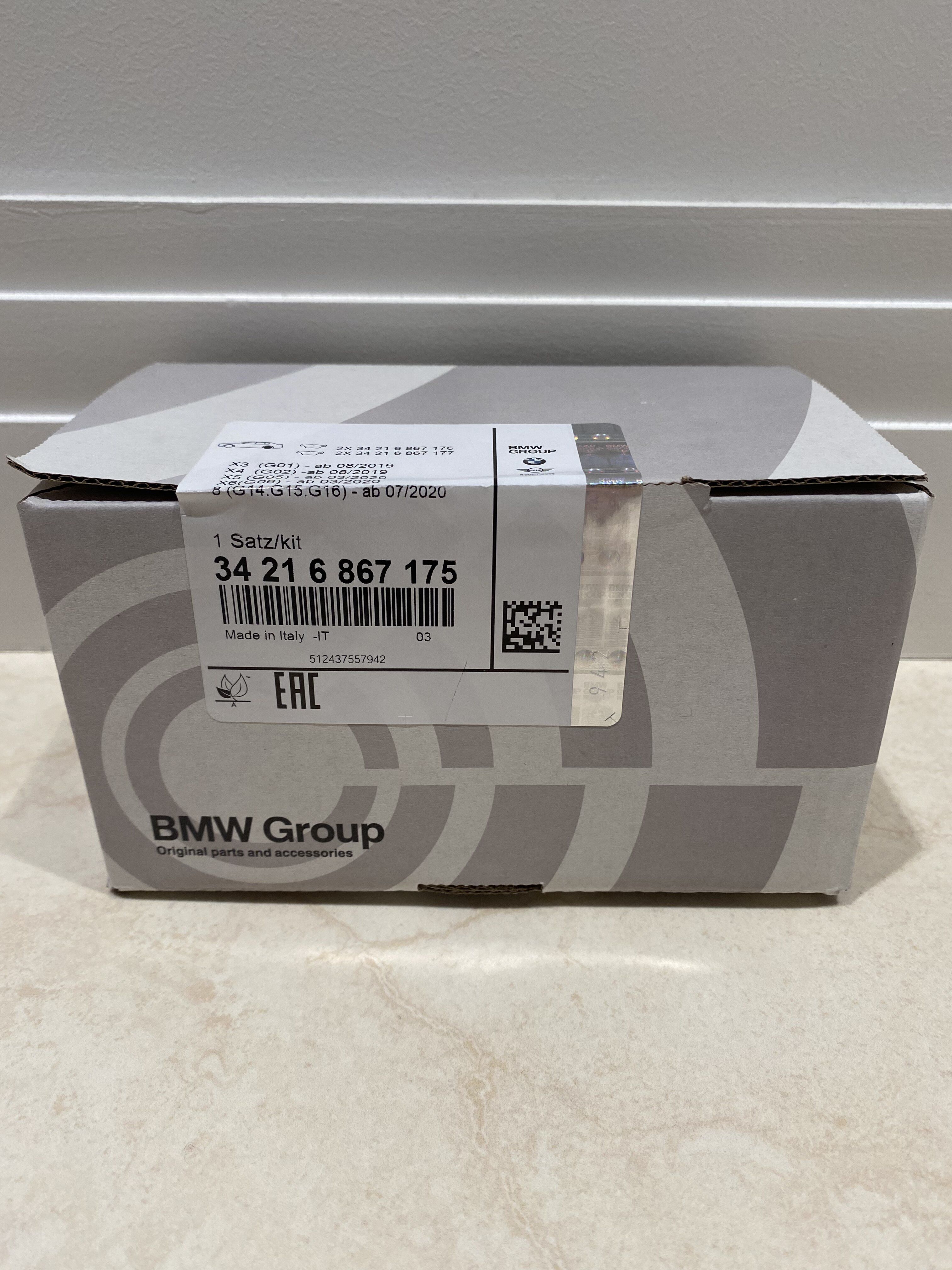 BMW Колодки тормозные, арт. 34216867175 купить на OZON по низкой цене ...