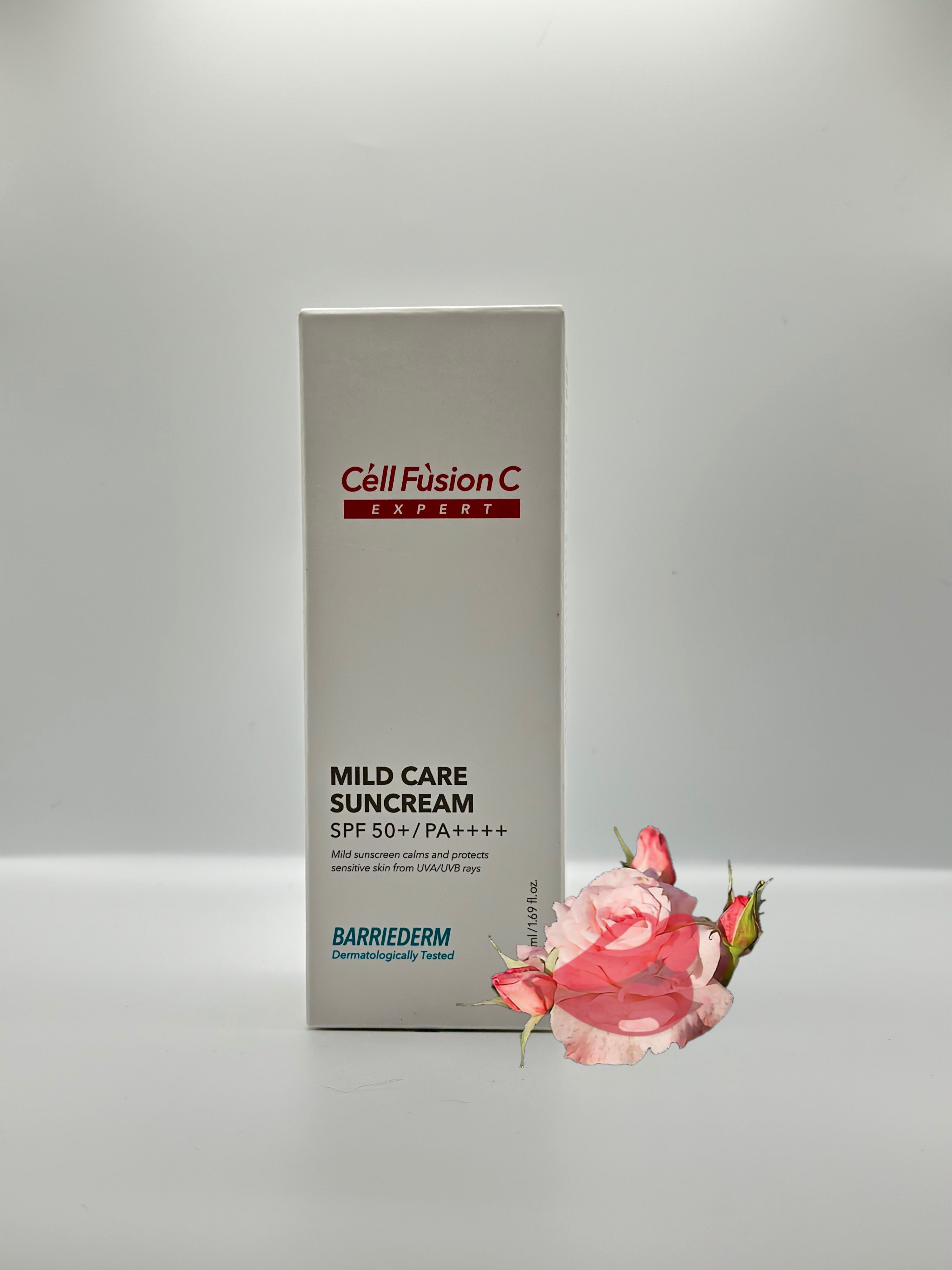 Cell Fusion C Солнцезащитный крем с церамидами MILD CARE SUNCREAM SPF ...