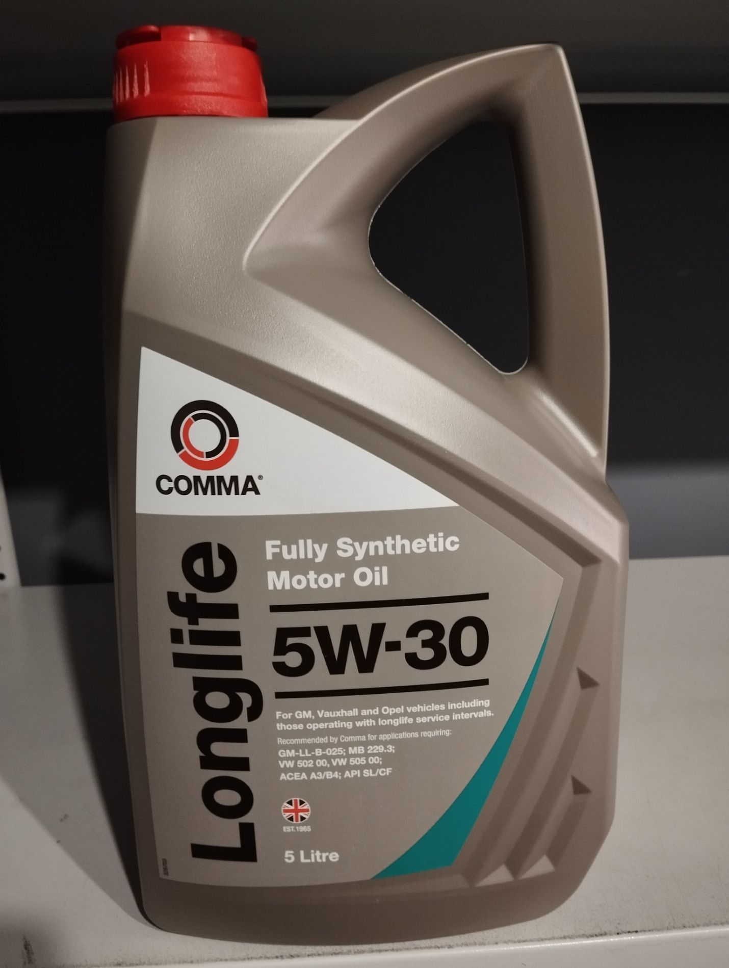 Масло моторное Comma Longlife 5W-30 Синтетическое 5 л GML5L купить c ...