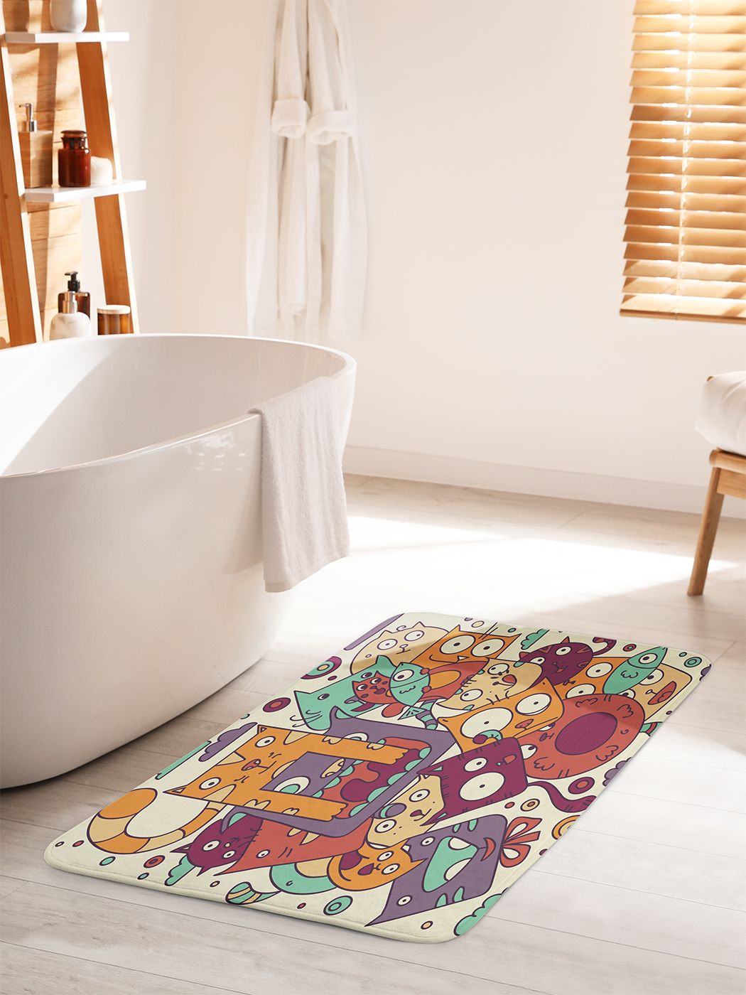 Коврикдля ванной JoyArty мрамор, плита, гранит, камень, прожилки, монументальность, волны ...