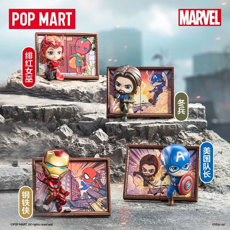 POPMART Bubble Mart Серия фоторамок Marvel Blind Box купить на OZON по ...