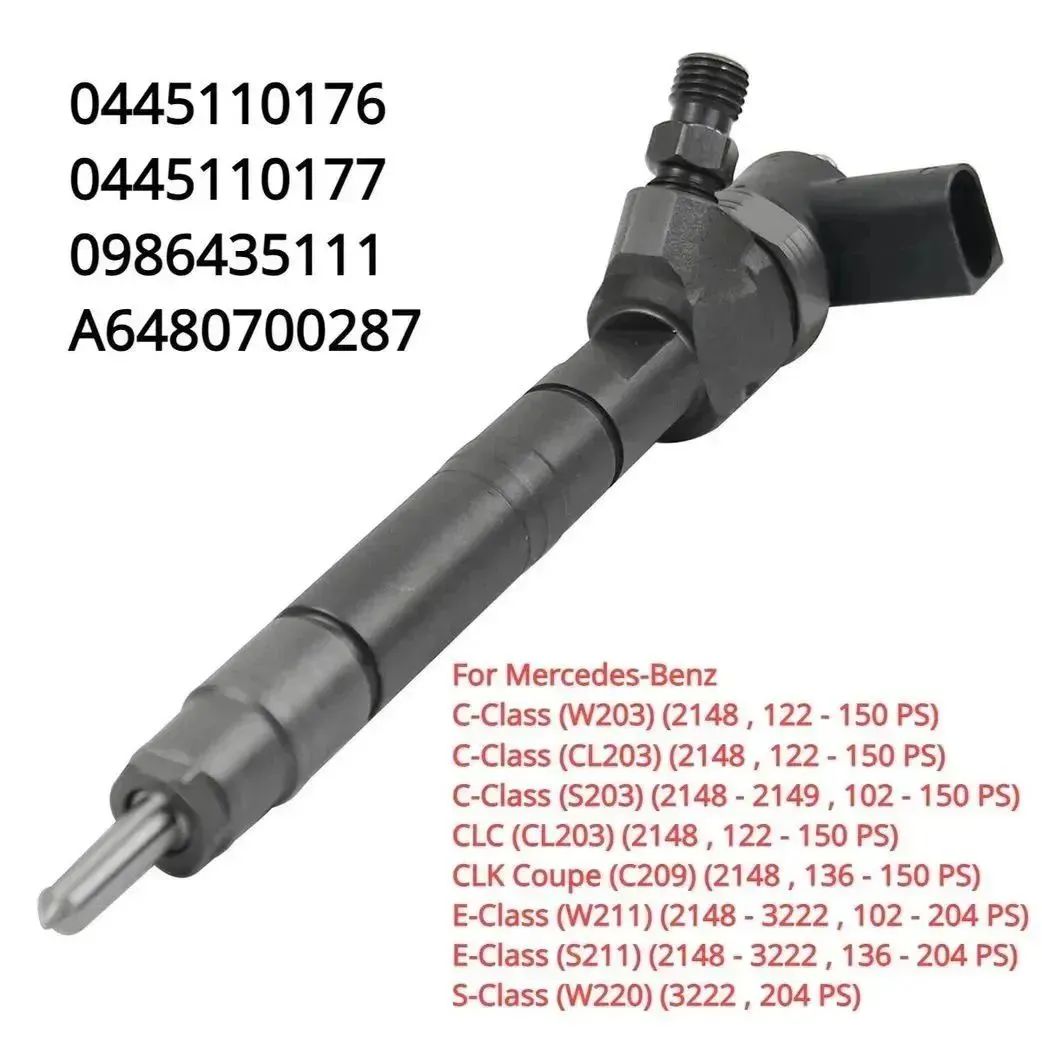 0445110177 Новая форсунка дизельного топлива для Mercedes-Benz W203 ...