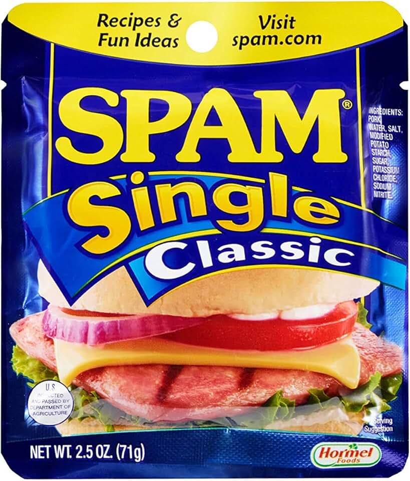 Легендарный мясной продукт spam single classic в удобном формате одной ...