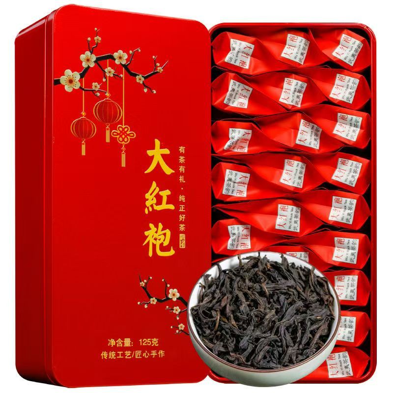 Подарочный набор черного чая Da Hong Bao, аутентичный черный чай Da ...