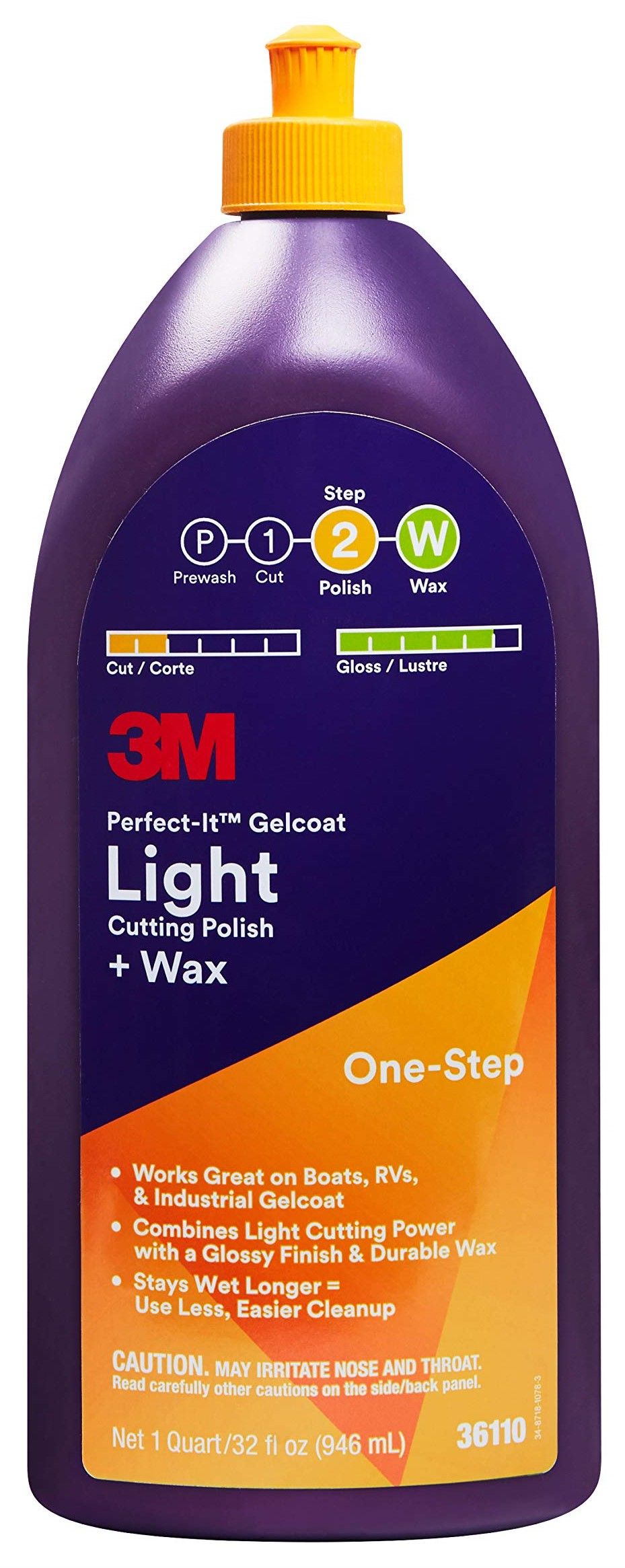 Одношаговая полировальная паста / полироль 3M 36110E Perfect-It Gelcoat ...