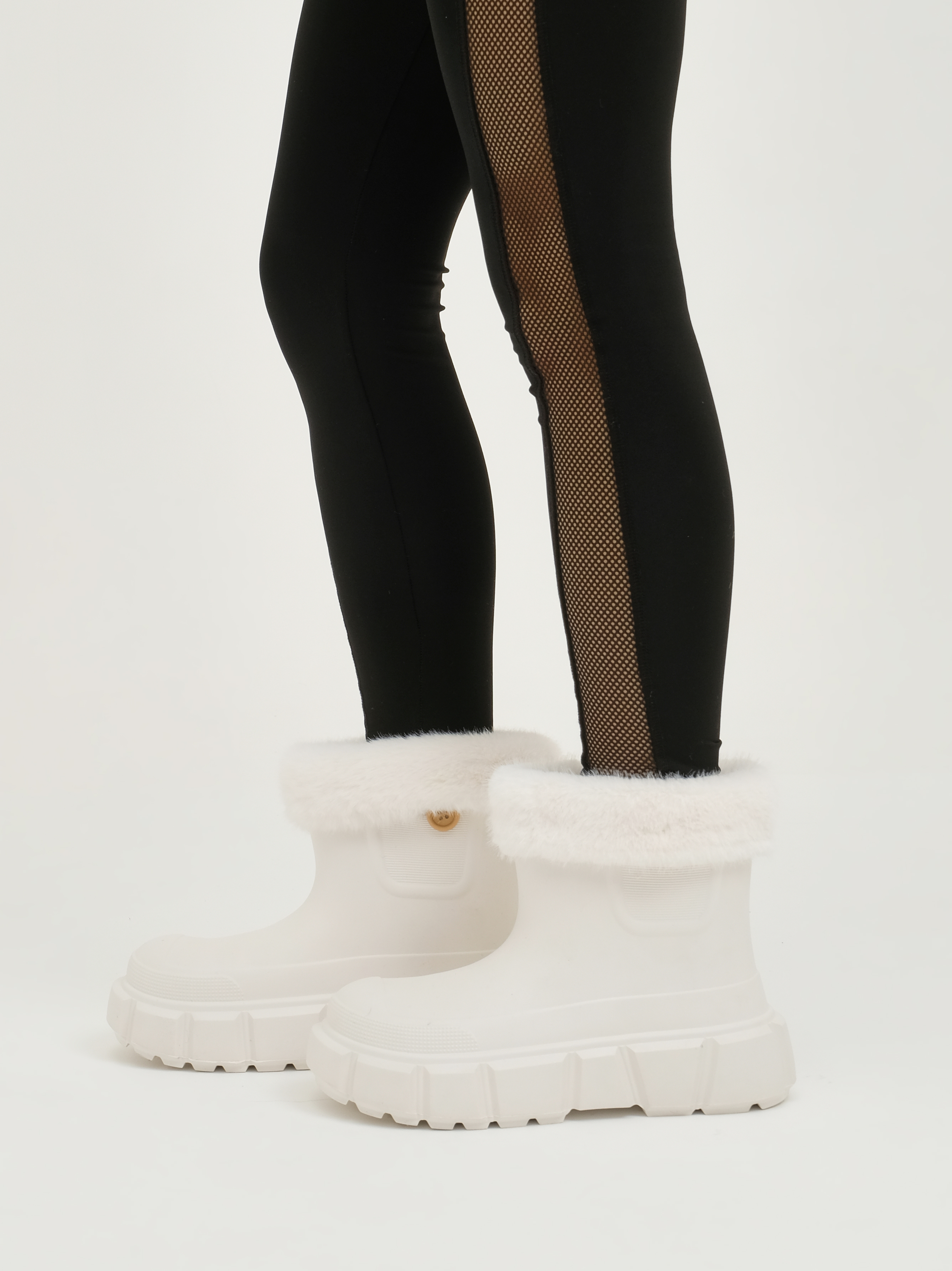 Сапоги резиновые Женский SoloMax R (средняя) белый, белый бриллиант EVA ...