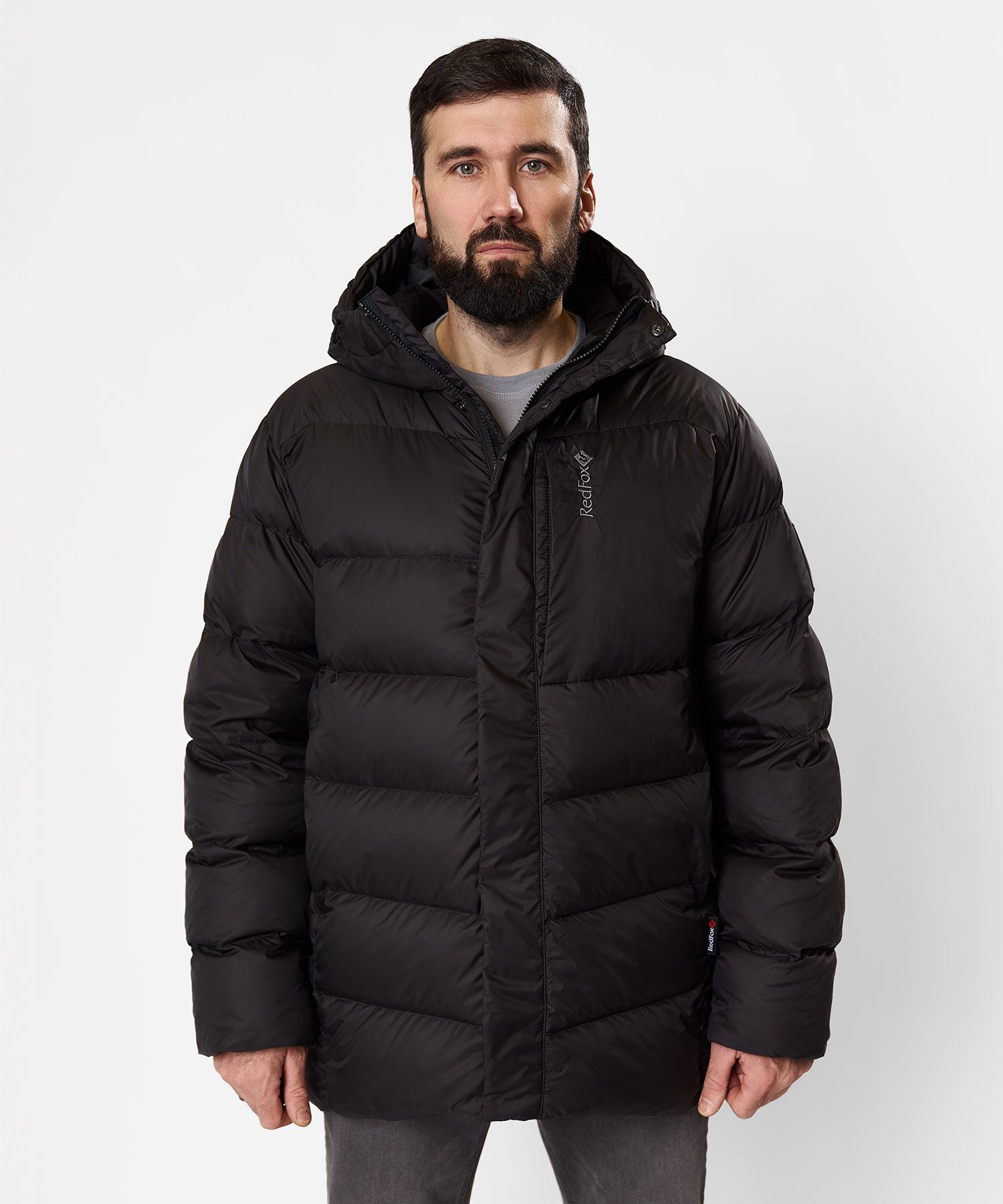 Пуховик Мужской RedFox черный, размер 54, 56 купить c доставкой на OZON ...