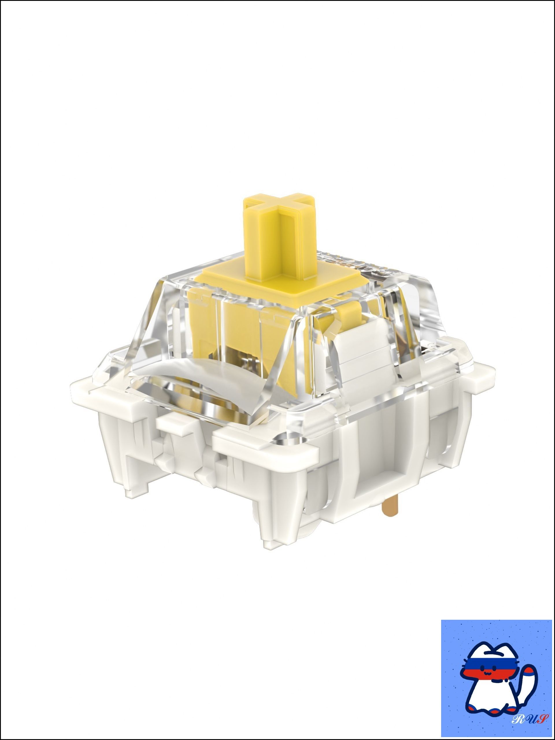 Gateron Pro 3.0 yellow axis, 10 комплектов механической клавиатуры ...