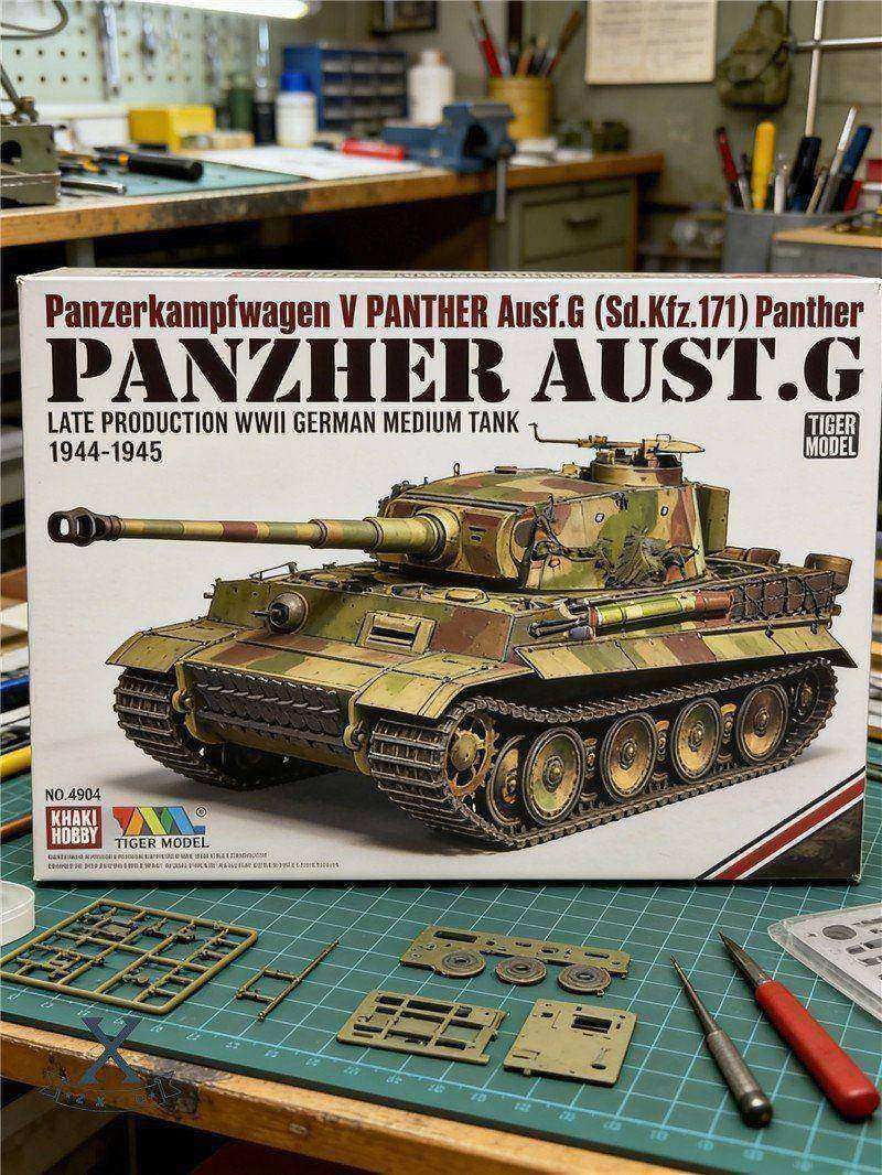 Tiger 1/35 4904 Германия Panther G 1/35 средний танк Пластиковая модель ...