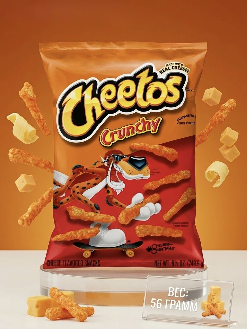 Кукурузные чипсы Cheetos Crunchy Классические 1шт 56г. США купить на ...