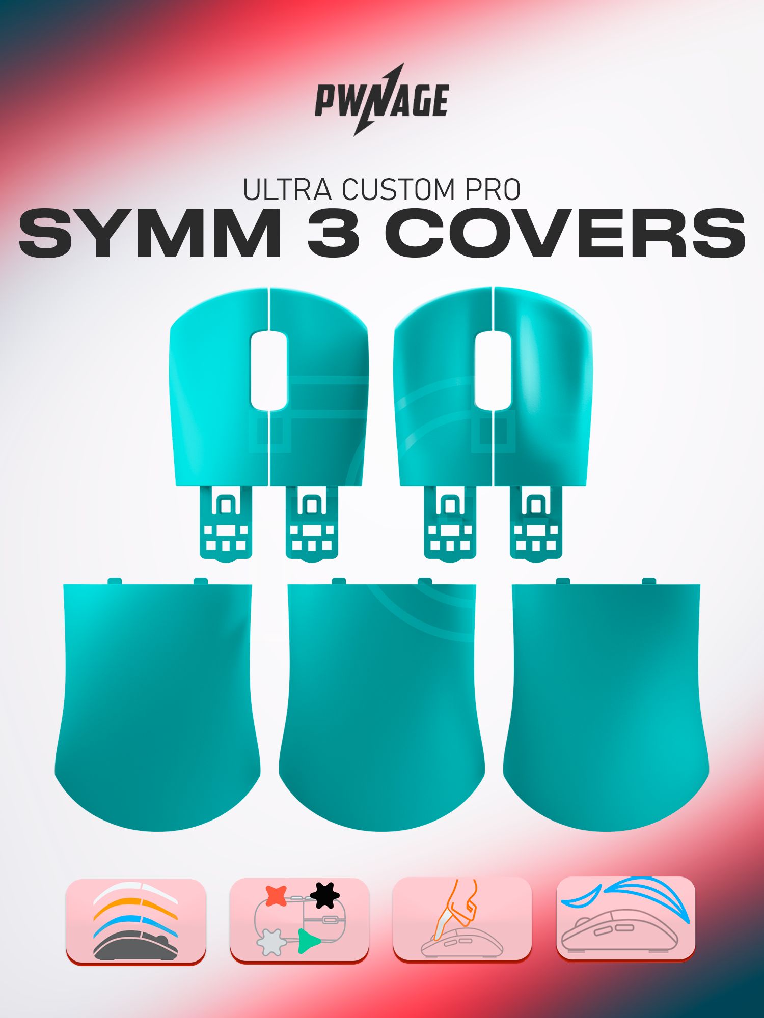 Набор сменных панелей для кастомизации Ultra Custom Pro Symm 3 Covers ...