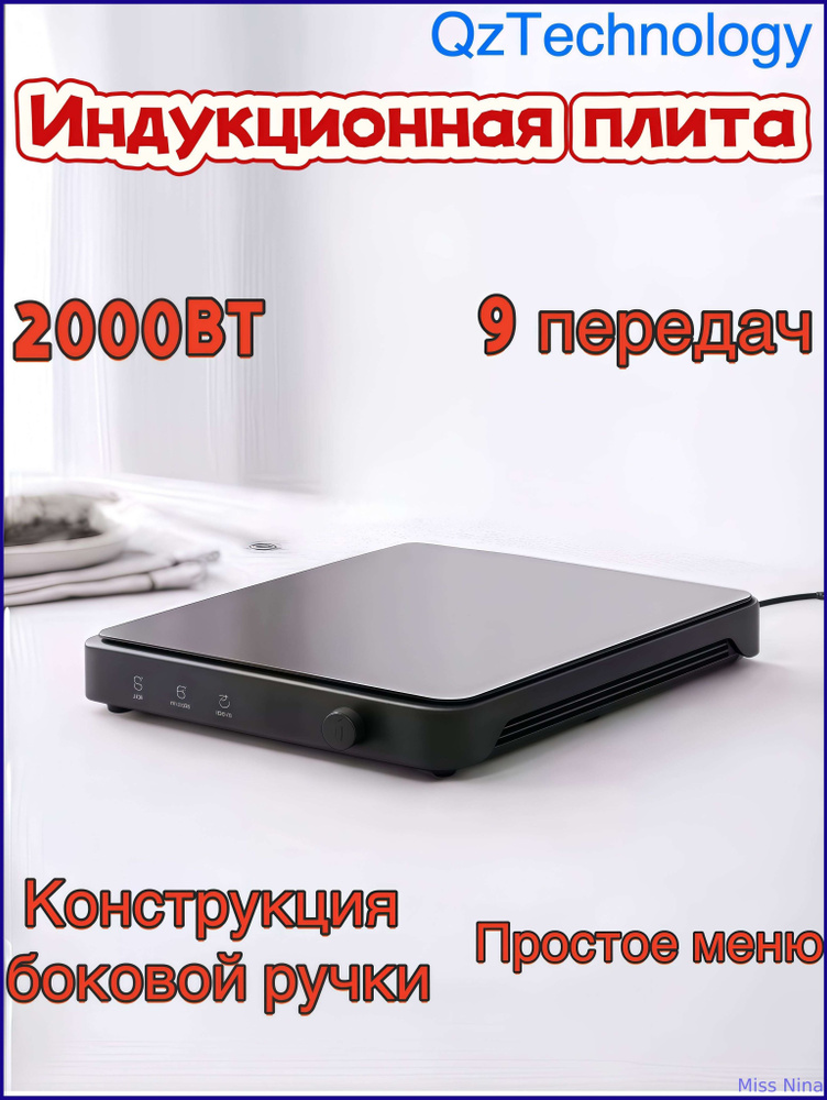 Индукционная настольная плита DCL, черный купить на OZON по низкой цене ...