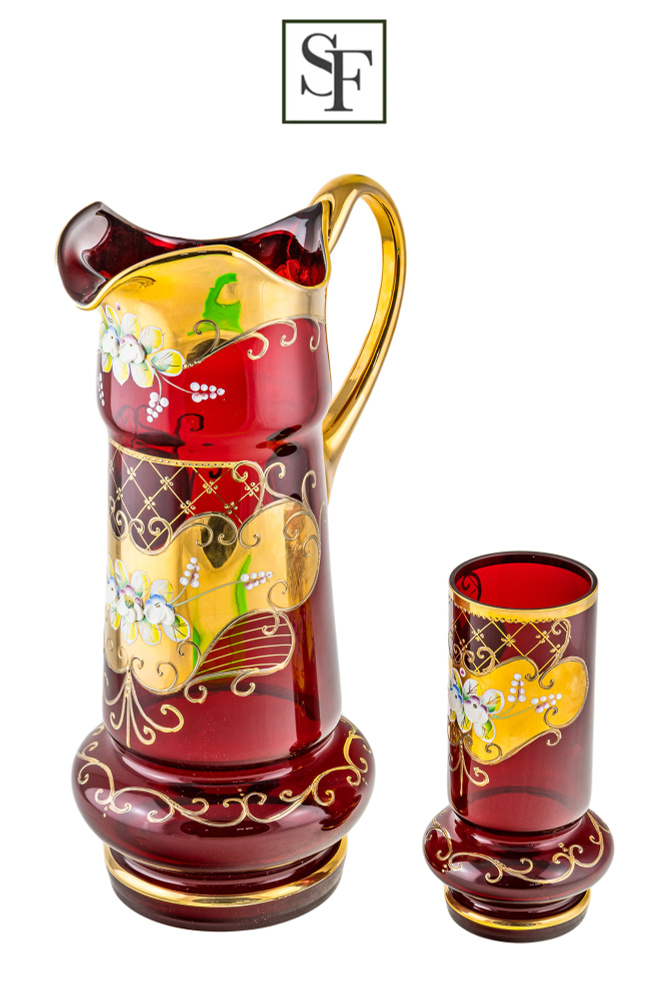 Набор для воды 7 предметов (кувшин 2 л + 6 стаканов по 350 мл) Bohemia ...