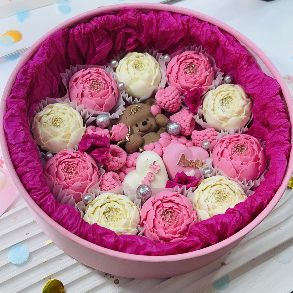 Шоколадный бокс с мишкой на 14 февраля - купить с доставкой по выгодным ...