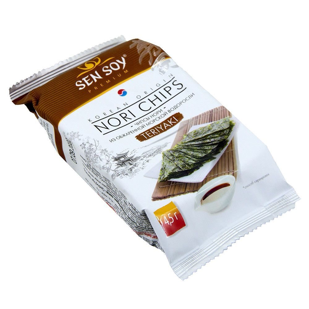 Чипсы нори Терияки, Sen Soy, 2 шт. по 4,5 г. - купить с доставкой по выгодным ценам в интернет ...