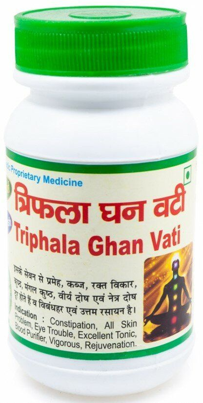 Трифала Гхан Вати Triphala Ghan Vati Adarsh - купить с доставкой по ...