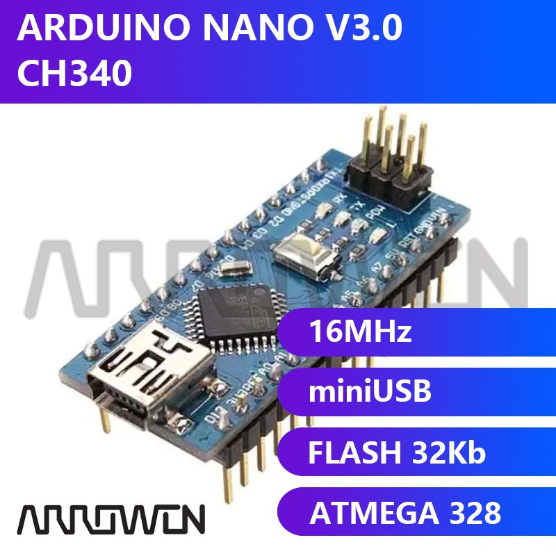 Atmega328 Ch340 Плата Arduino Nano V3 0 на микроконтроллере Ардуино