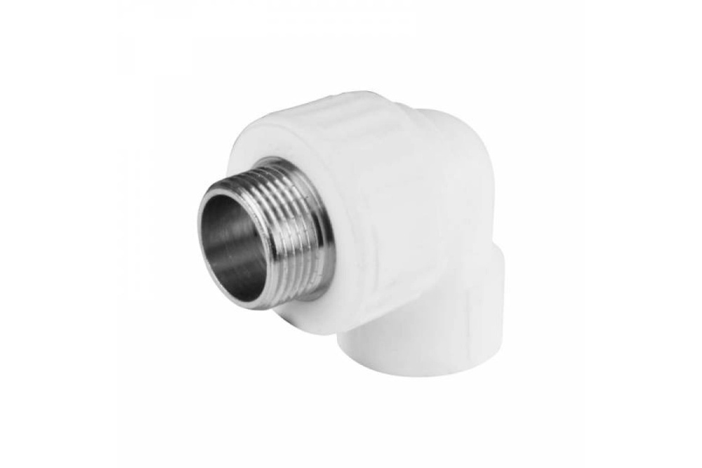 Уголок комбинированный 20 х 3/4' НР полипропиленовый PPR белый 10126220 VALFEX - купить с ...