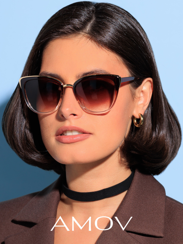 AMOV Очки солнцезащитные женские 2025 купить на OZON по низкой цене ...