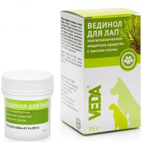 Вединол Зоогигиеническое защитное средство с маслом сосны для лап кошек ...