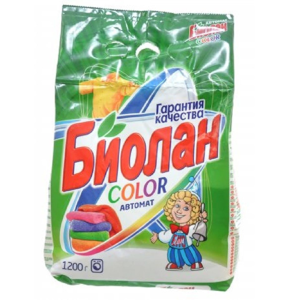 Биолан Стиральный порошок 1200 г Для цветных тканей - купить с ...