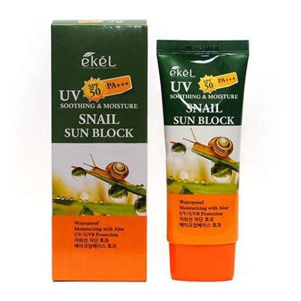 Солнцезащитный крем Snail sun Block SPF50+/PA+++ (Ekel) - купить с ...