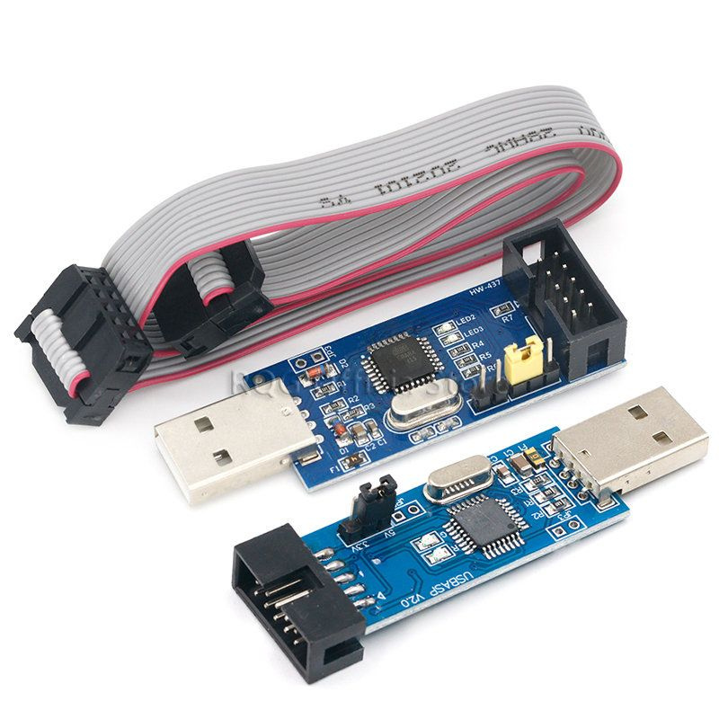 Программатор Avr Avrisp Avrasp Usbasp 20 с адаптером 10 6 пин Atmega Arduino Atmel Usb Asp
