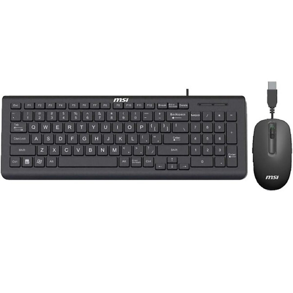 Комплект клавиатура и мышь MSI Wired Keyboard SK-9626, Wired Mouse SM-9023, USB, черный купить ...