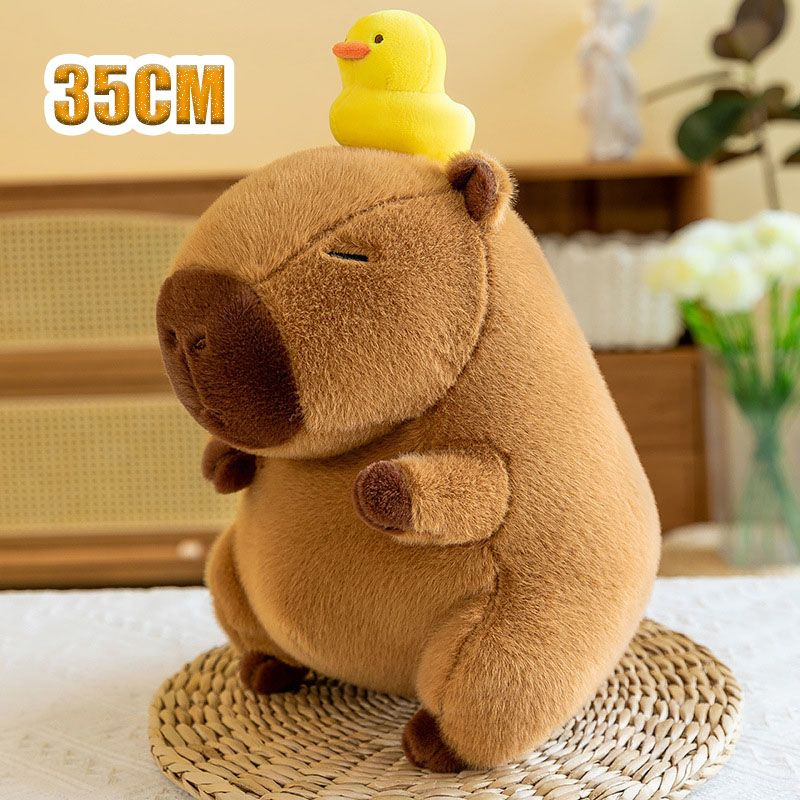 Мягкая игрушка Плюшевая игрушка-утка капибара купить на OZON по низкой ...