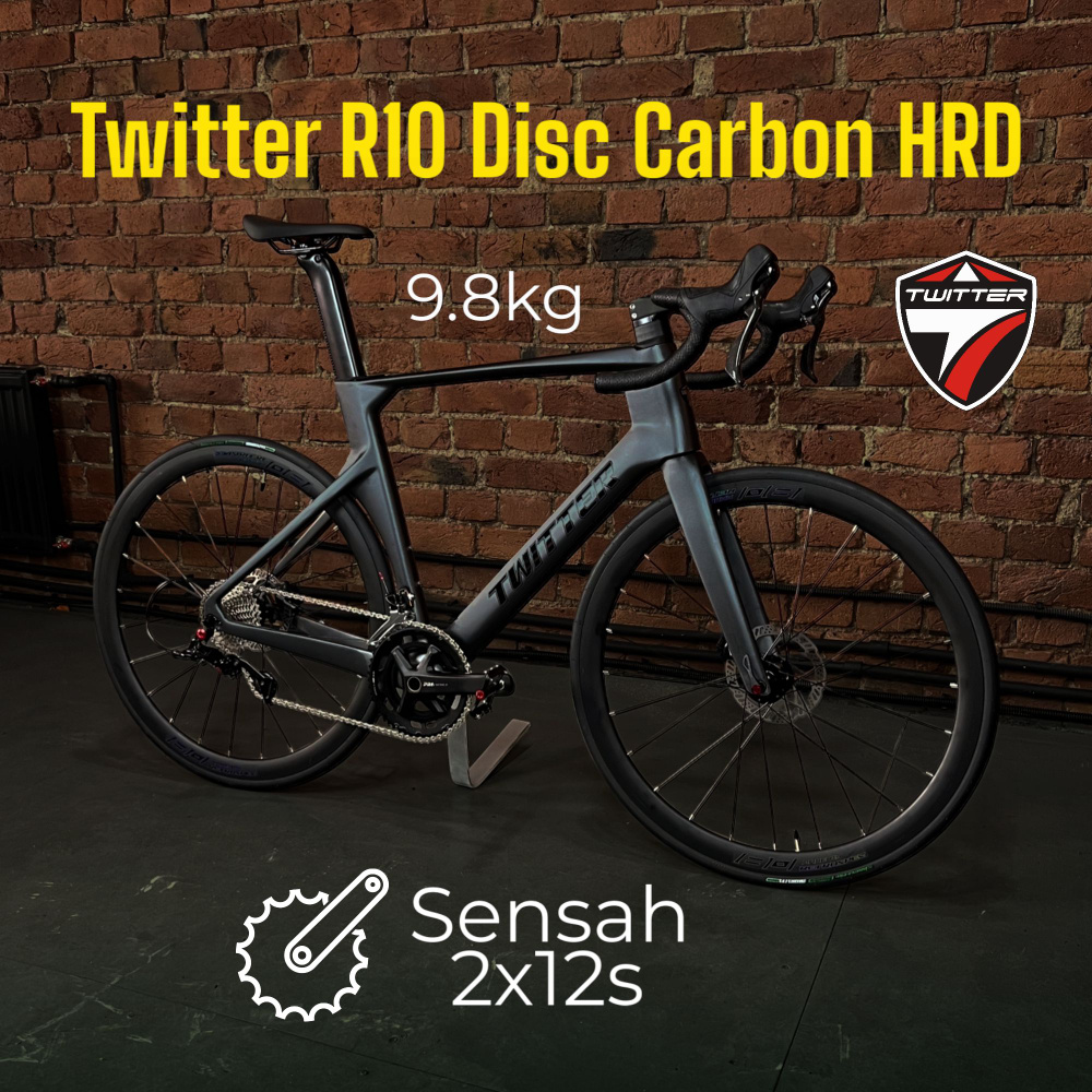 Велосипед Twitter R10 Disc Carbon HRD, 9.8 kg, 700х25с шоссейный ...