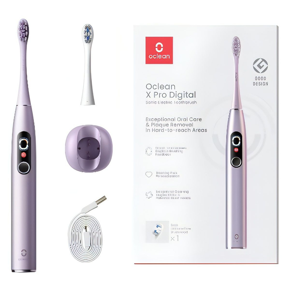 Электрическая зубная щетка O'Clean X Pro Digital Violet - купить по выгодной цене в интернет ...