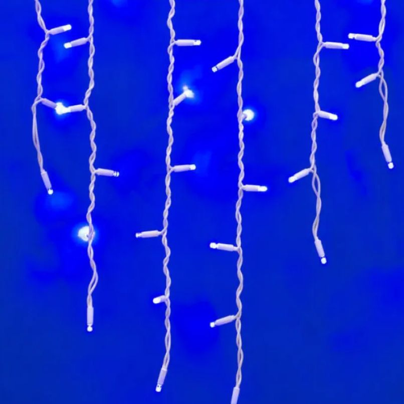 Гирлянда UNIEL ULD-B3010-200-TWK BLUE IP67, бахрома, мерцающий синий, 3 ...