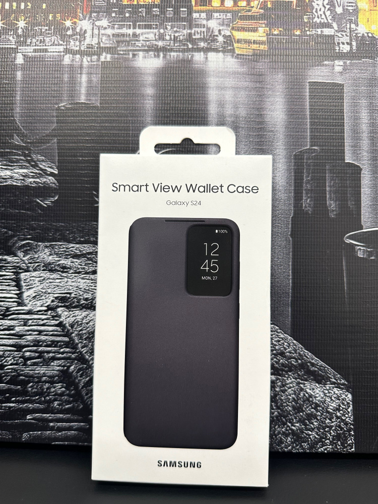 Оригинальный Книжный чехол Smart View Wallet Case Samsung s24 черный ...