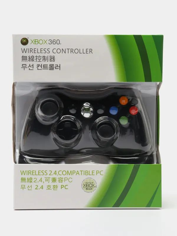 Беспроводной геймпад для Xbox 360 и PC Xbox 360 controller черный купить на OZON по низкой цене ...