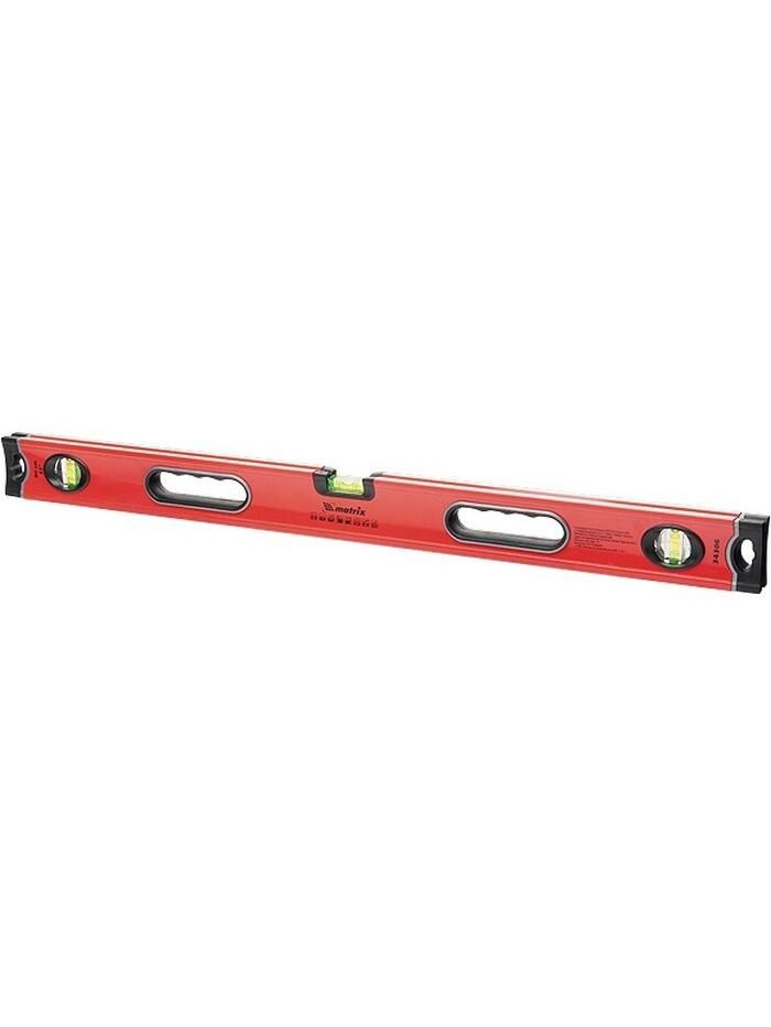 Уровень алюминиевый, 1000 мм, 3 глазка, ударопрочные заглушки ...