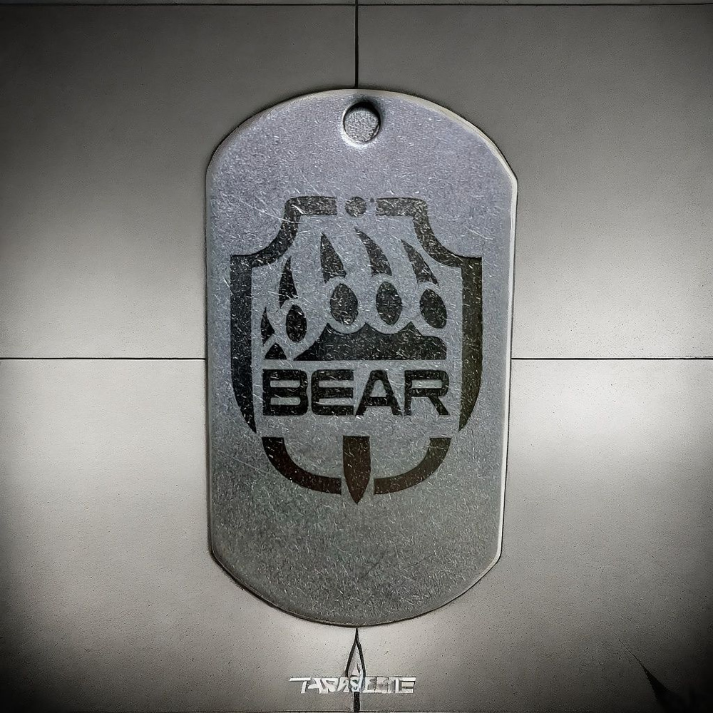 Армейский жетон "BEAR" Escape From Tarkov с цепочкой (СБЭУ Украшение ...
