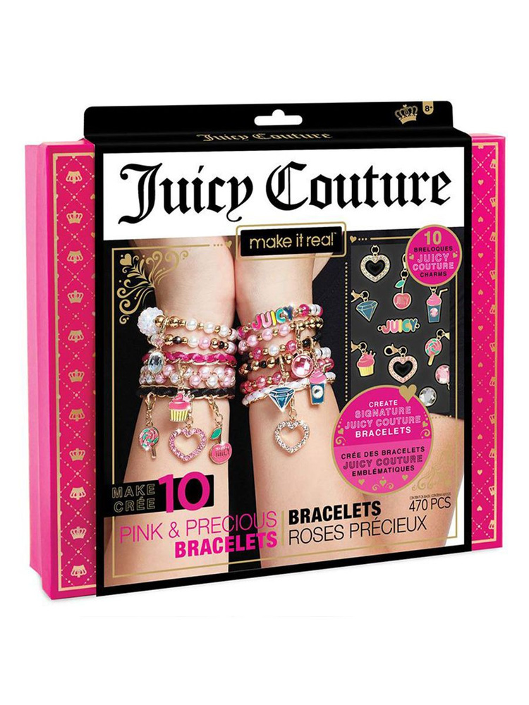 Make it Real Juicy Couture Pink and Precious Bracelets,Набор для изготовления ювелирных изделий ...