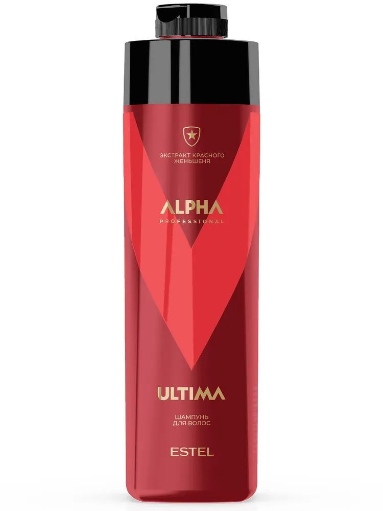 ESTEL PROFESSIONAL Мужской шампунь ALPHA ULTIMA для питания и стимуляции роста волос, 1000 мл ...