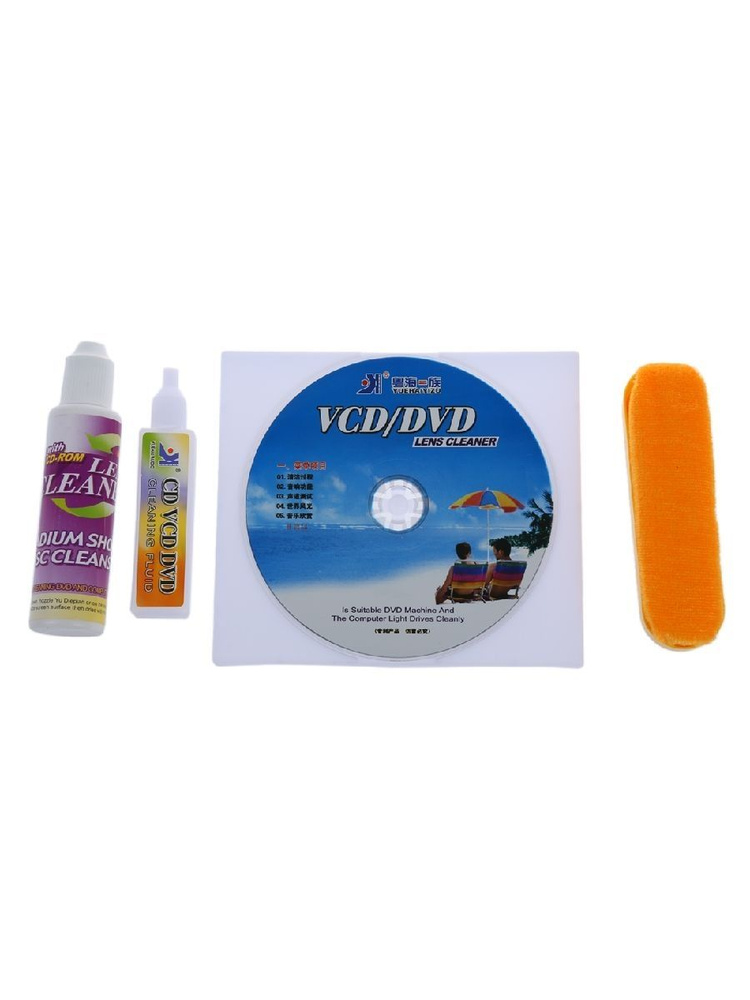 Комплект для чистки линз плеера CD DVD Rom 4 в 1 купить на OZON по ...