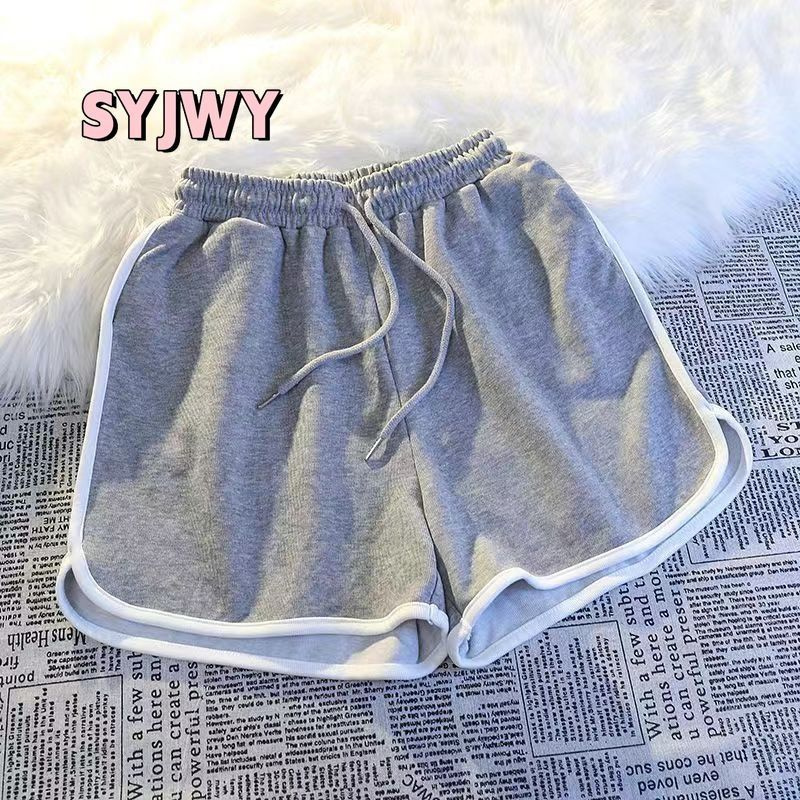 Шорты Женский SYJWY Повседневный серый, размер 52 Софт Пояс Надписи купить c доставкой на OZON ...